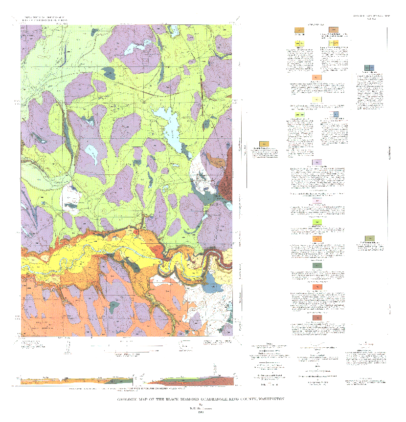 GEOLOGIC MAP OF BLACK DIAMOND, WA | USGS Store